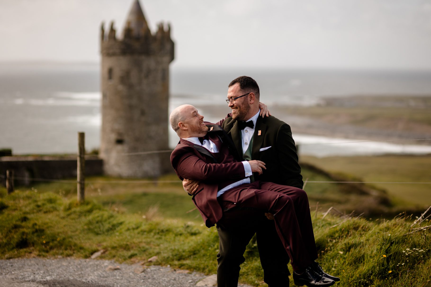 All the bells and whistles for Brian & Mark's big day in Doolin Barn ...